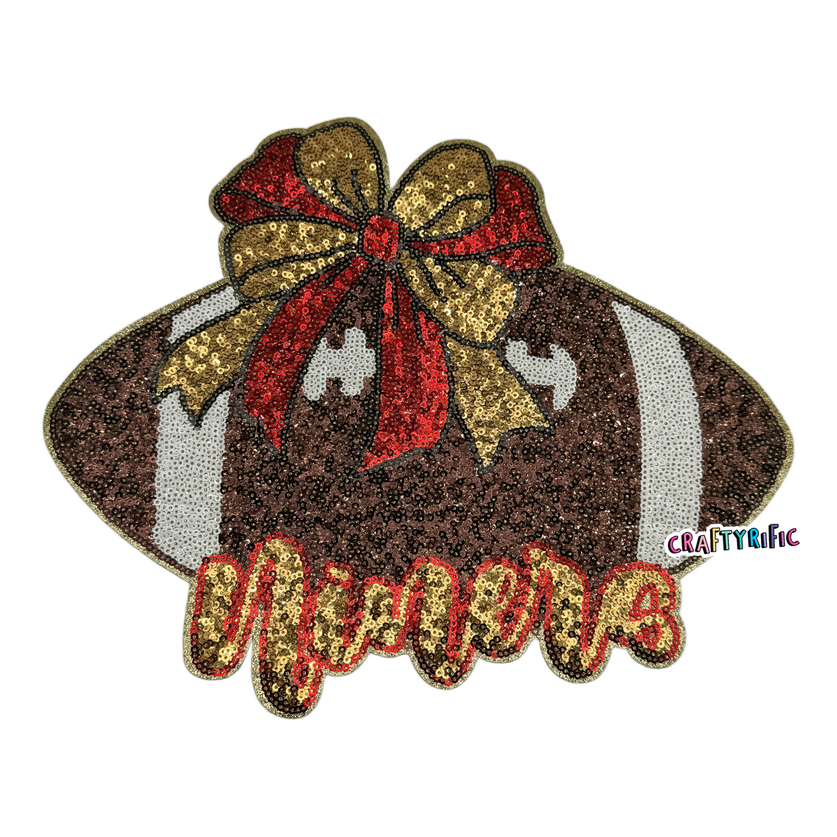 Niners Football Sequin Patch – Craftyrific