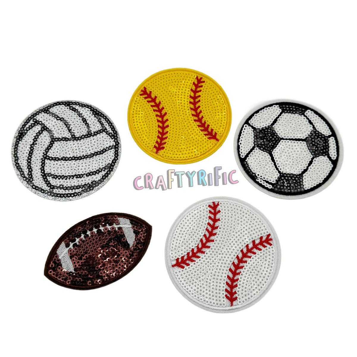 Softball Sequin Patch – Craftyrific
