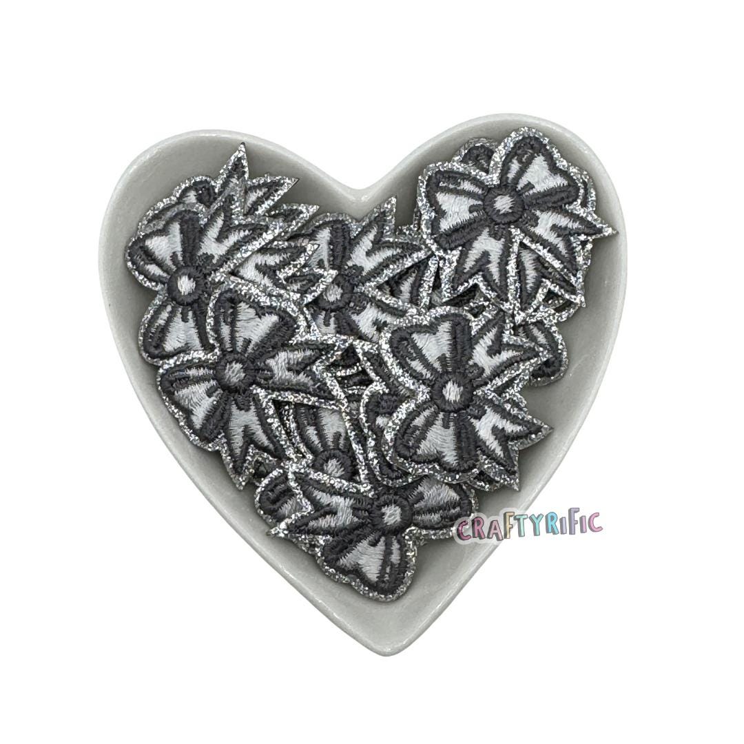 Gray Mini Bow Patch – Craftyrific