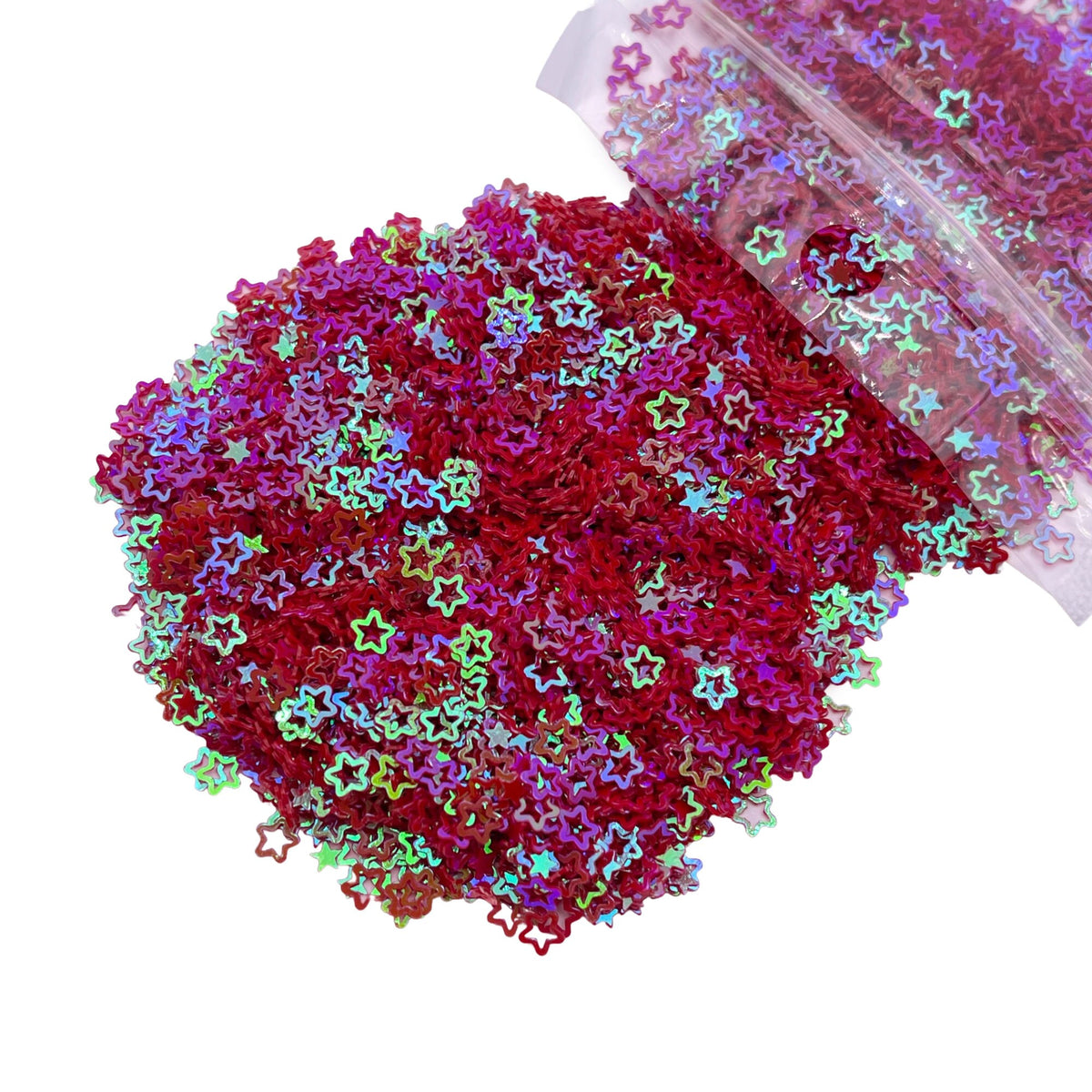 Red AB Stars Sequin Craft Glitter – Craftyrific