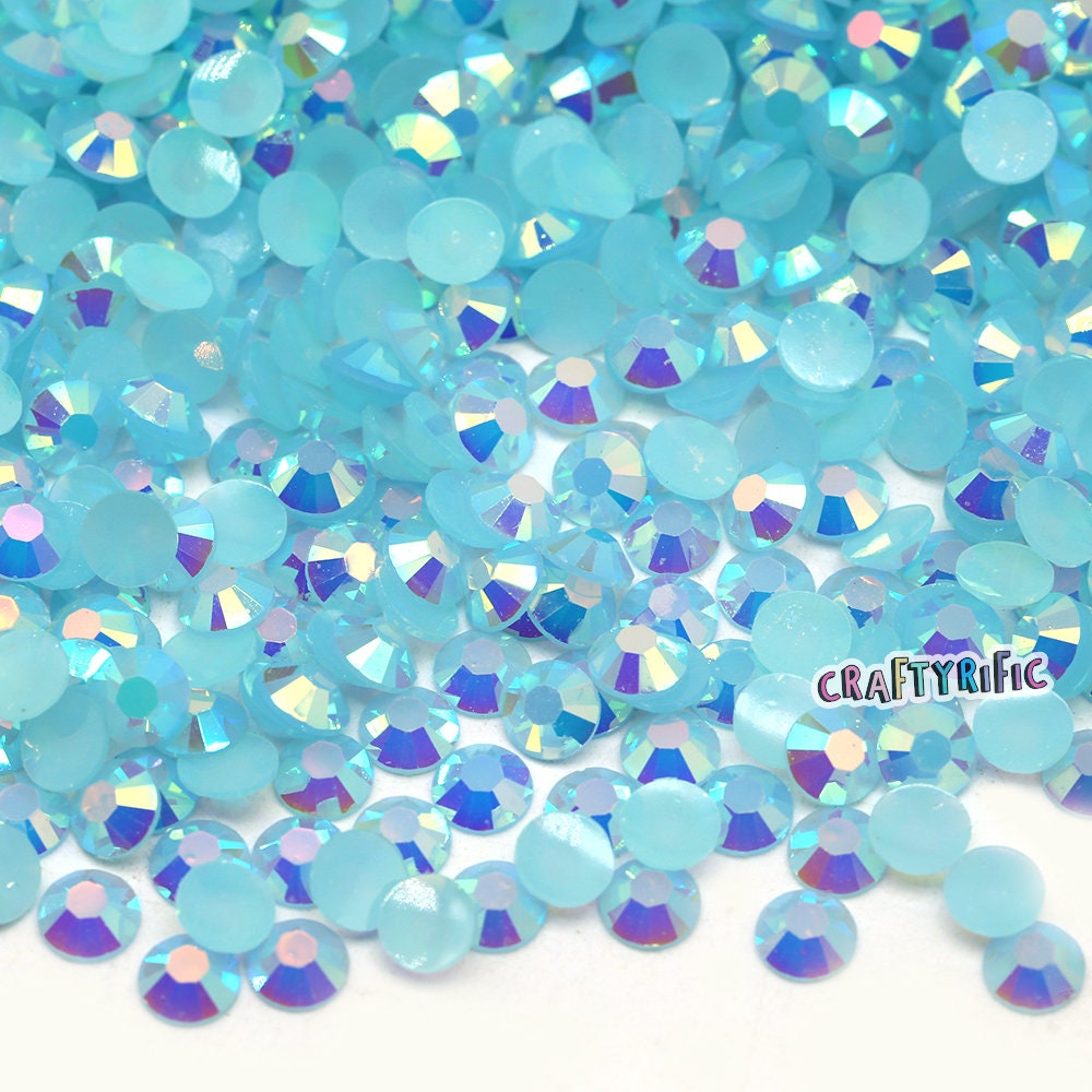 Lt Aqua AB Jelly Rhinestones Pack of 1000 – Craftyrific