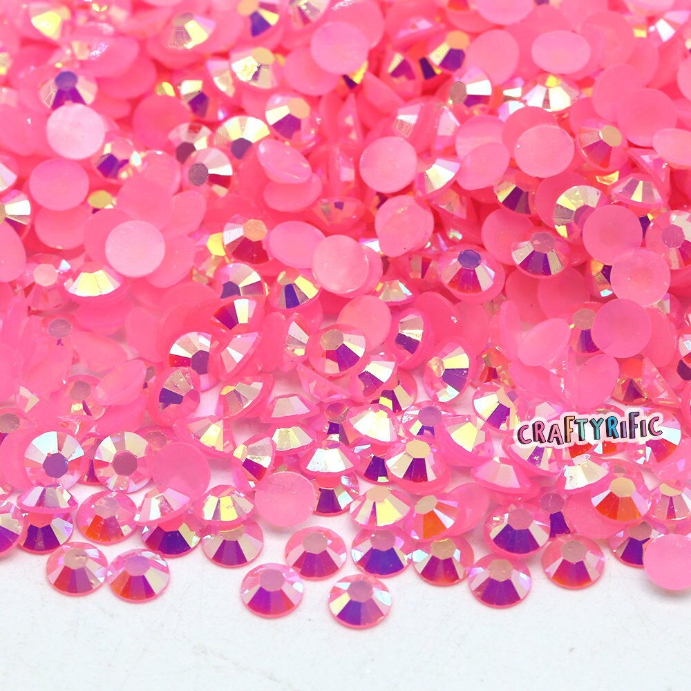 Rose AB Jelly Rhinestones Pack of 1000 – Craftyrific