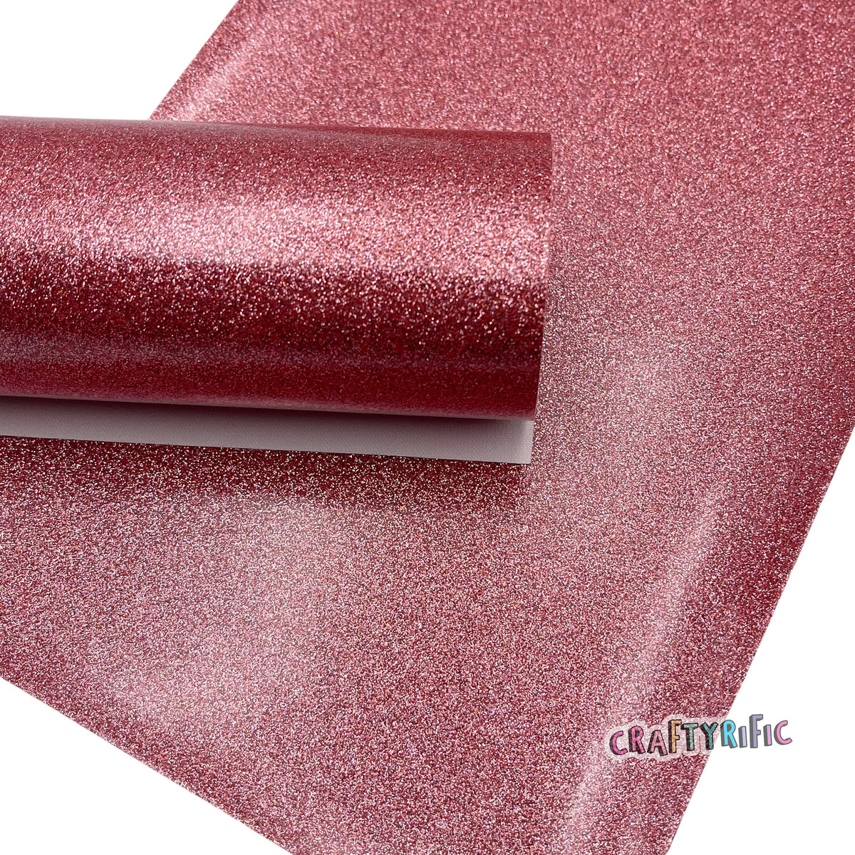 Light Pink Glitter Vinyl With Canvas Back For Embroidery – Craftyrific