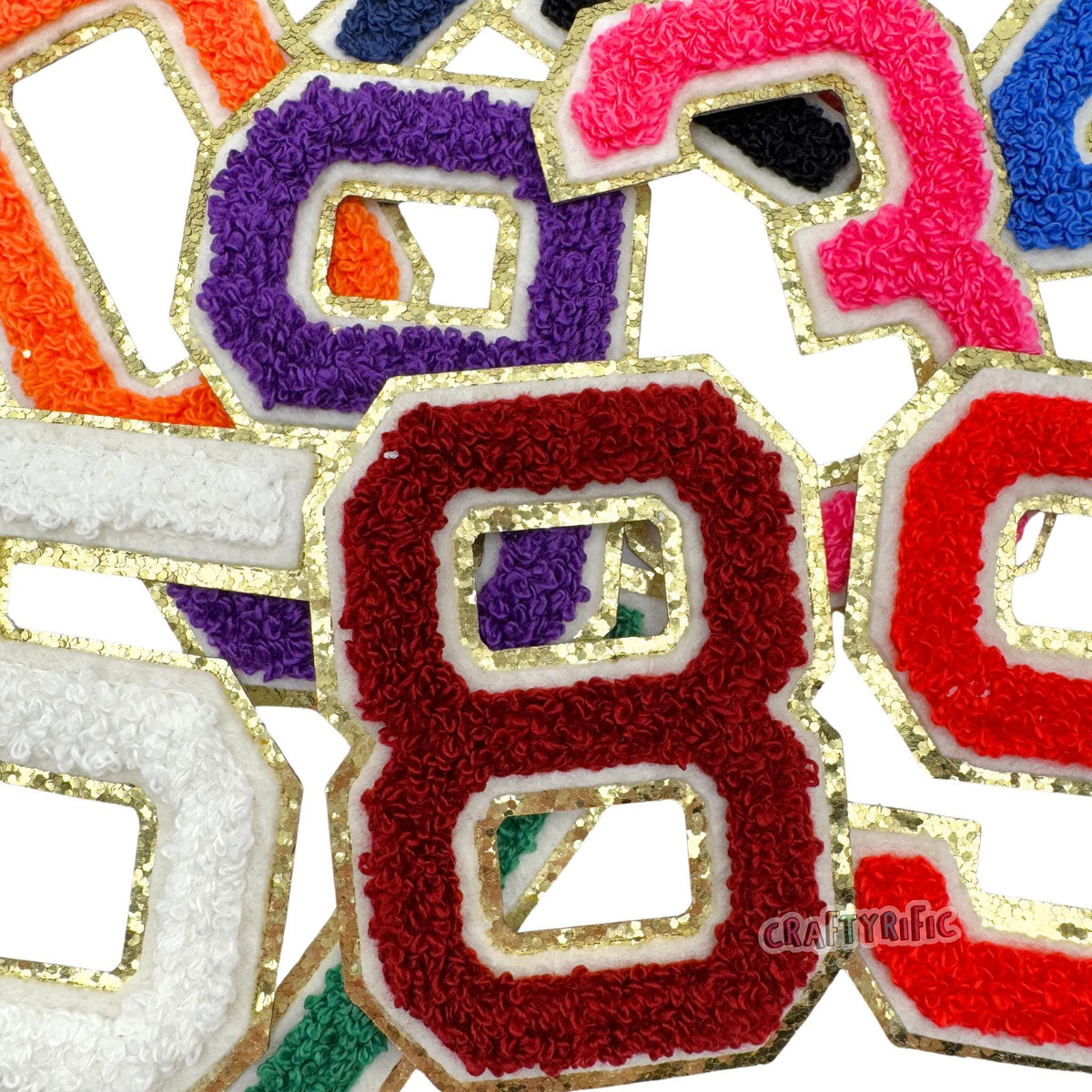 3 Inch Chenille Number Patch – Craftyrific