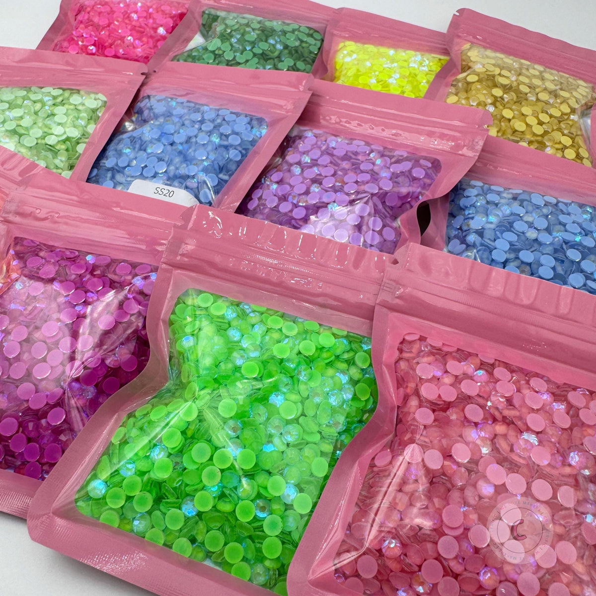 Light Rose Luminous Glass Rhinestones – Craftyrific