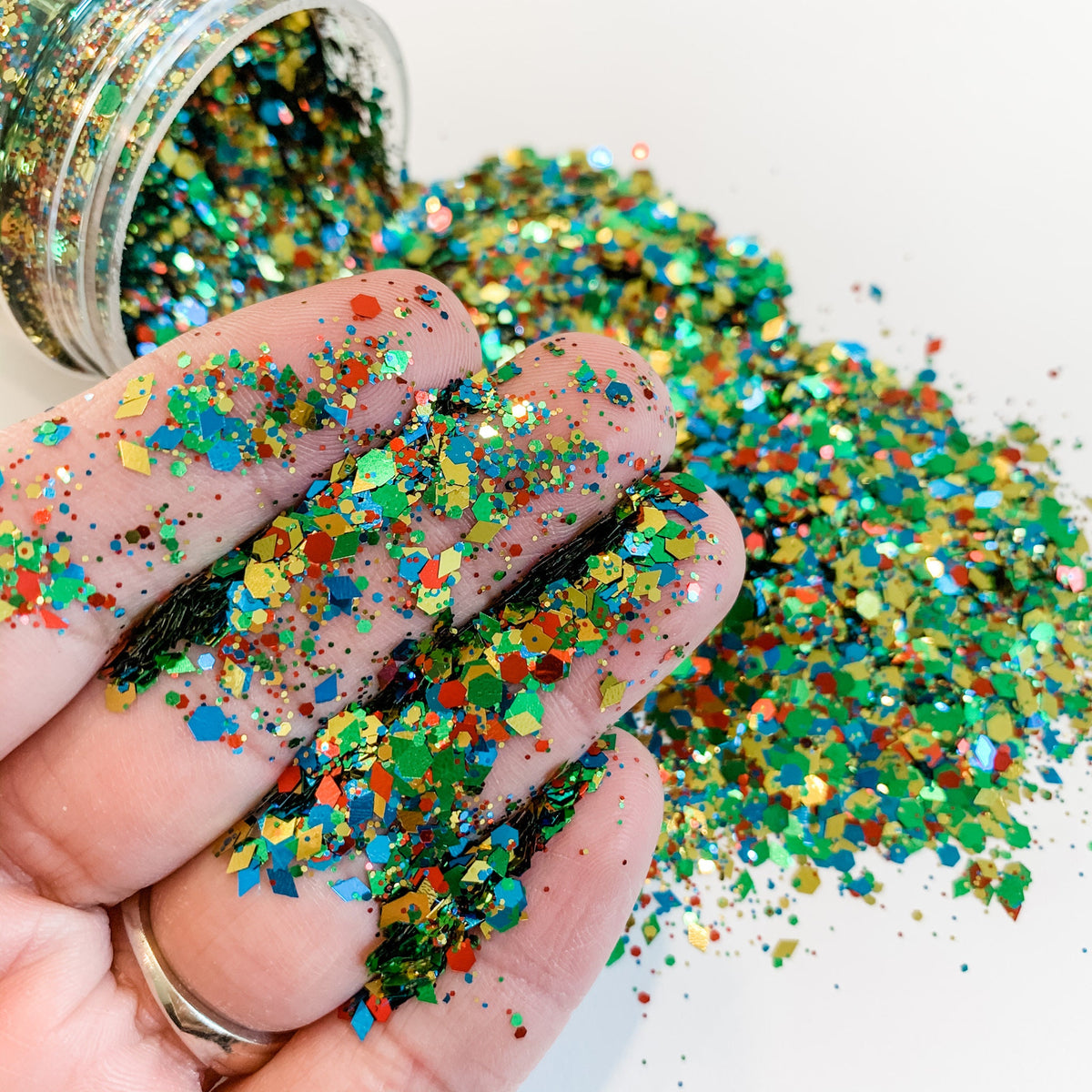 TROPICAL ISLAND Green Chunky Glitter Mix – Craftyrific