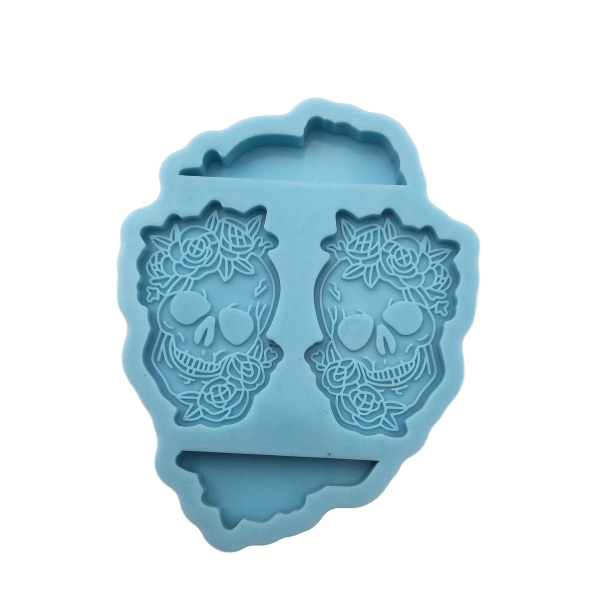 FLORAL SKULL Straw Topper Shiny Mold – Craftyrific