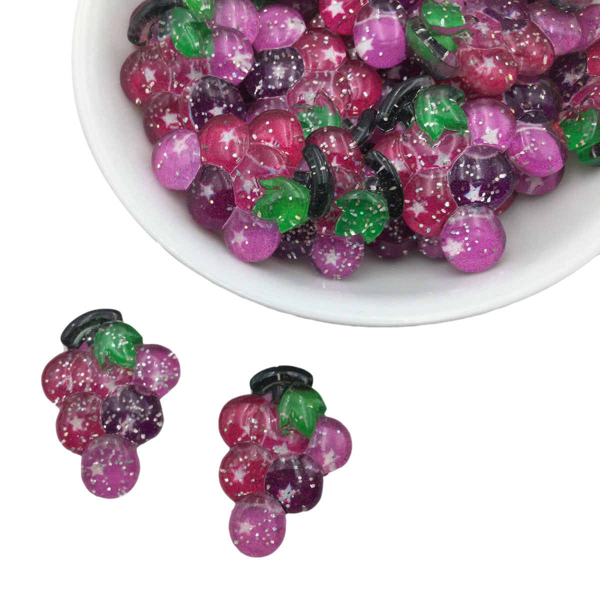 4 Sparkly Grapes Cabochon – Craftyrific