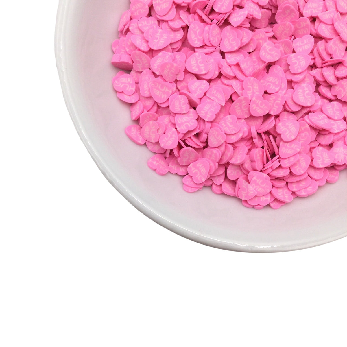 PINK CONVERSATION HEARTS Polymer Clay 20g Box – Craftyrific