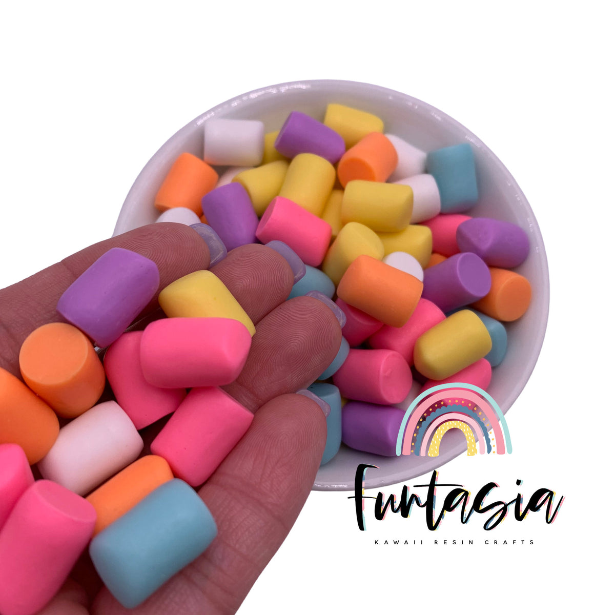 6 Colorful Fake Marshmallow – Craftyrific