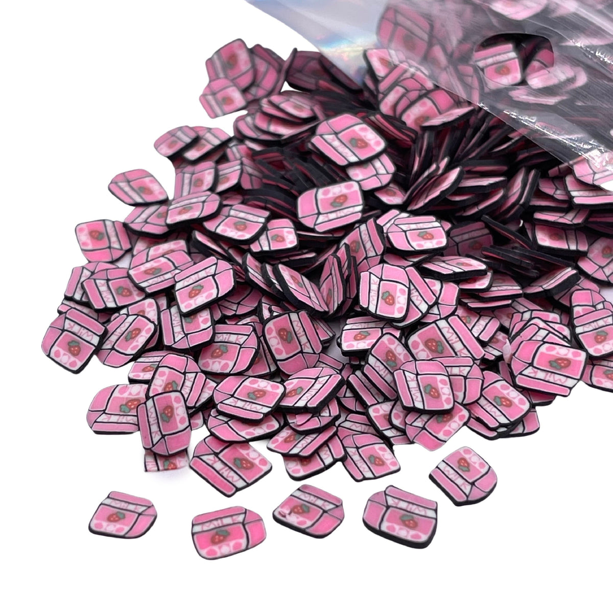 Strawberry Milk Carton Polymer Clay Slices – Craftyrific