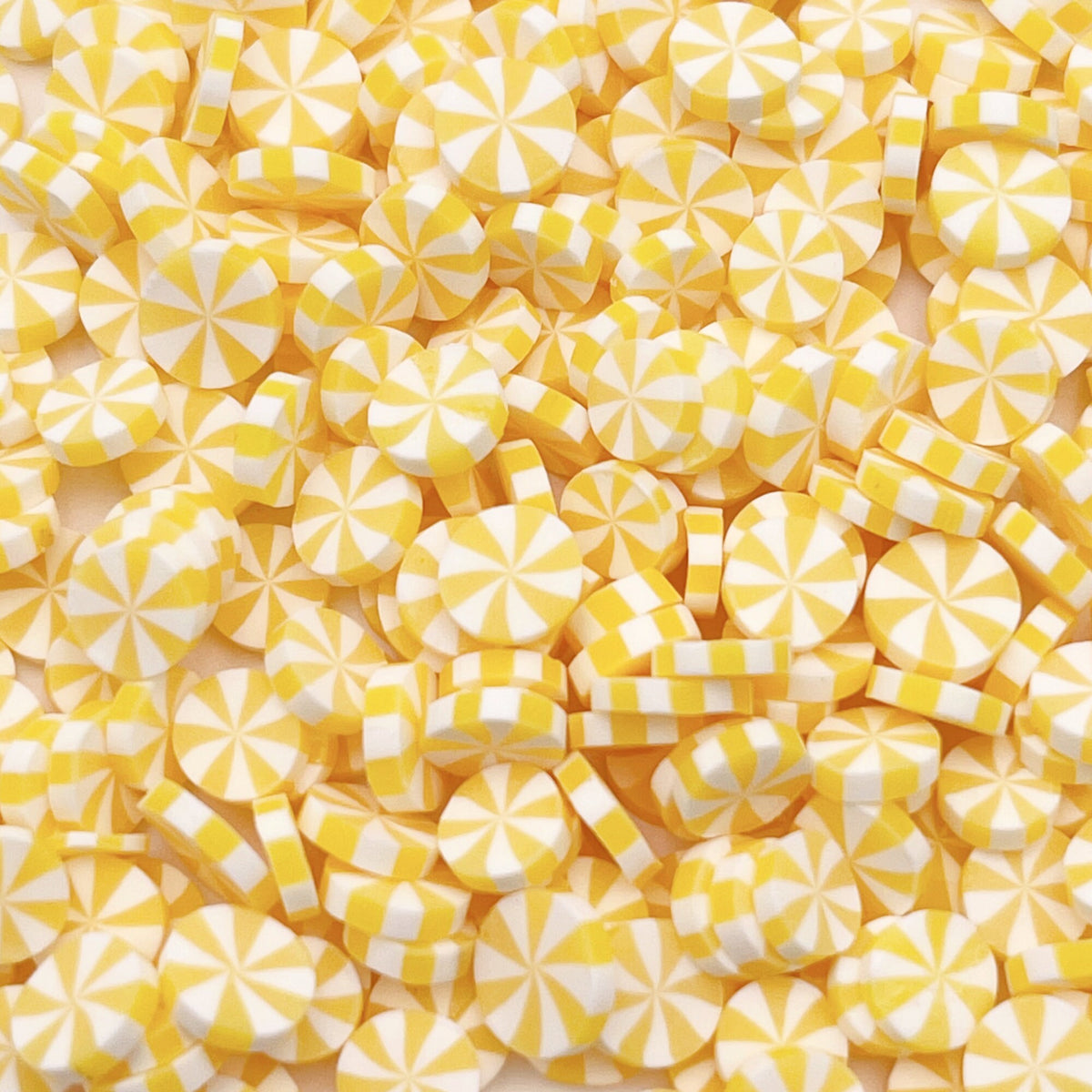 Yellow Peppermint Polymer Clay Slices – Craftyrific