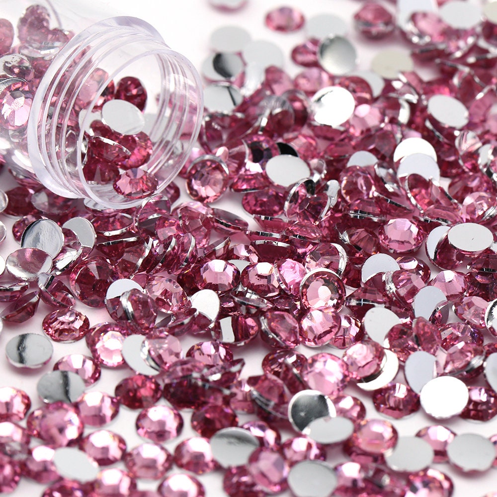 Light Rose Flatback Resin Rhinestones 1000pcs – Craftyrific