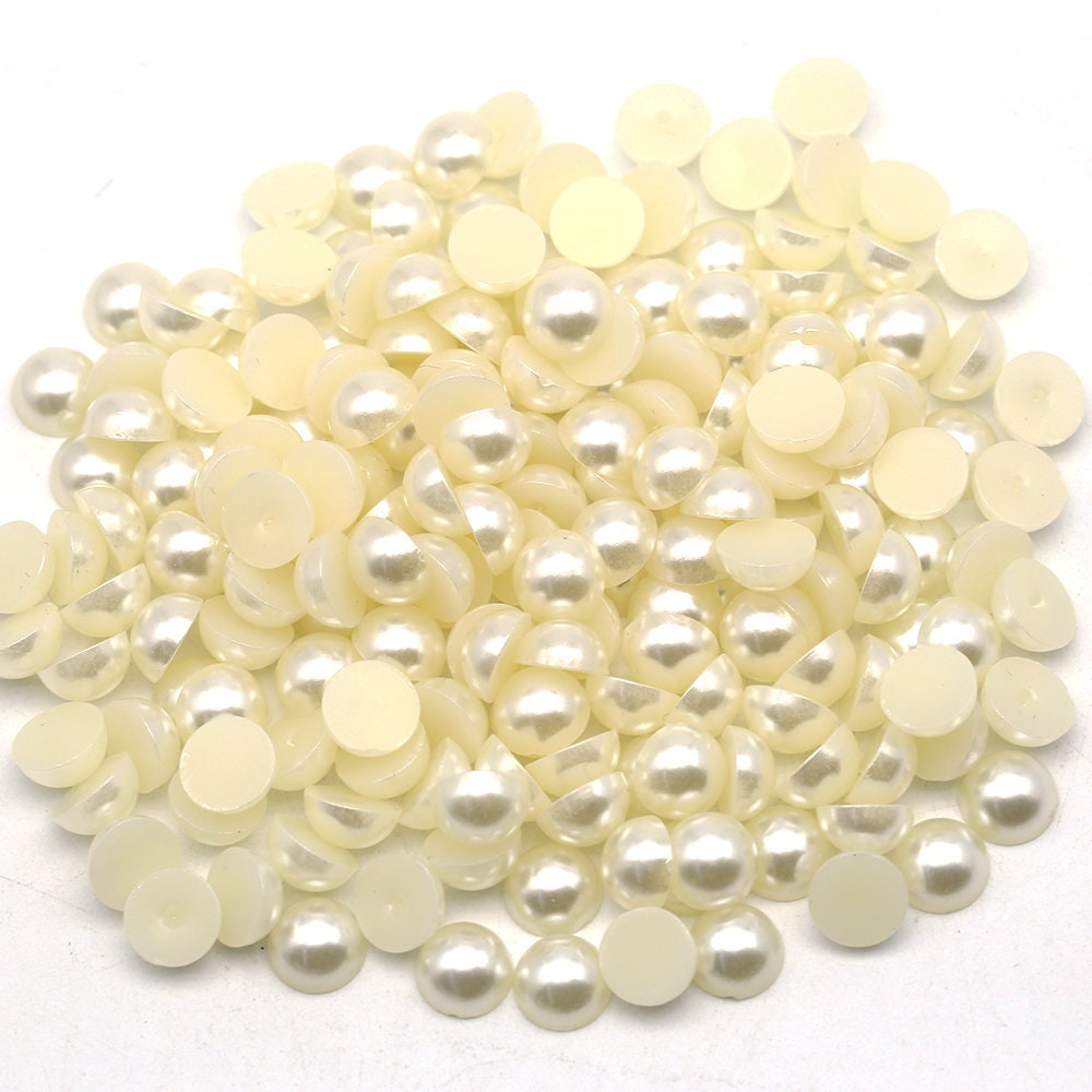 Ivory Flat Back Pearls – Craftyrific