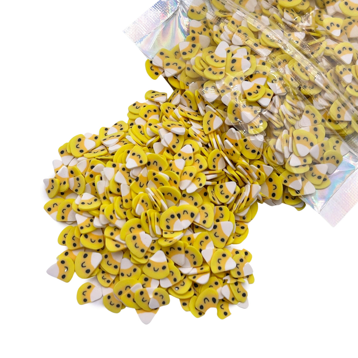 Smiling Candy Corn Polymer Clays – Craftyrific