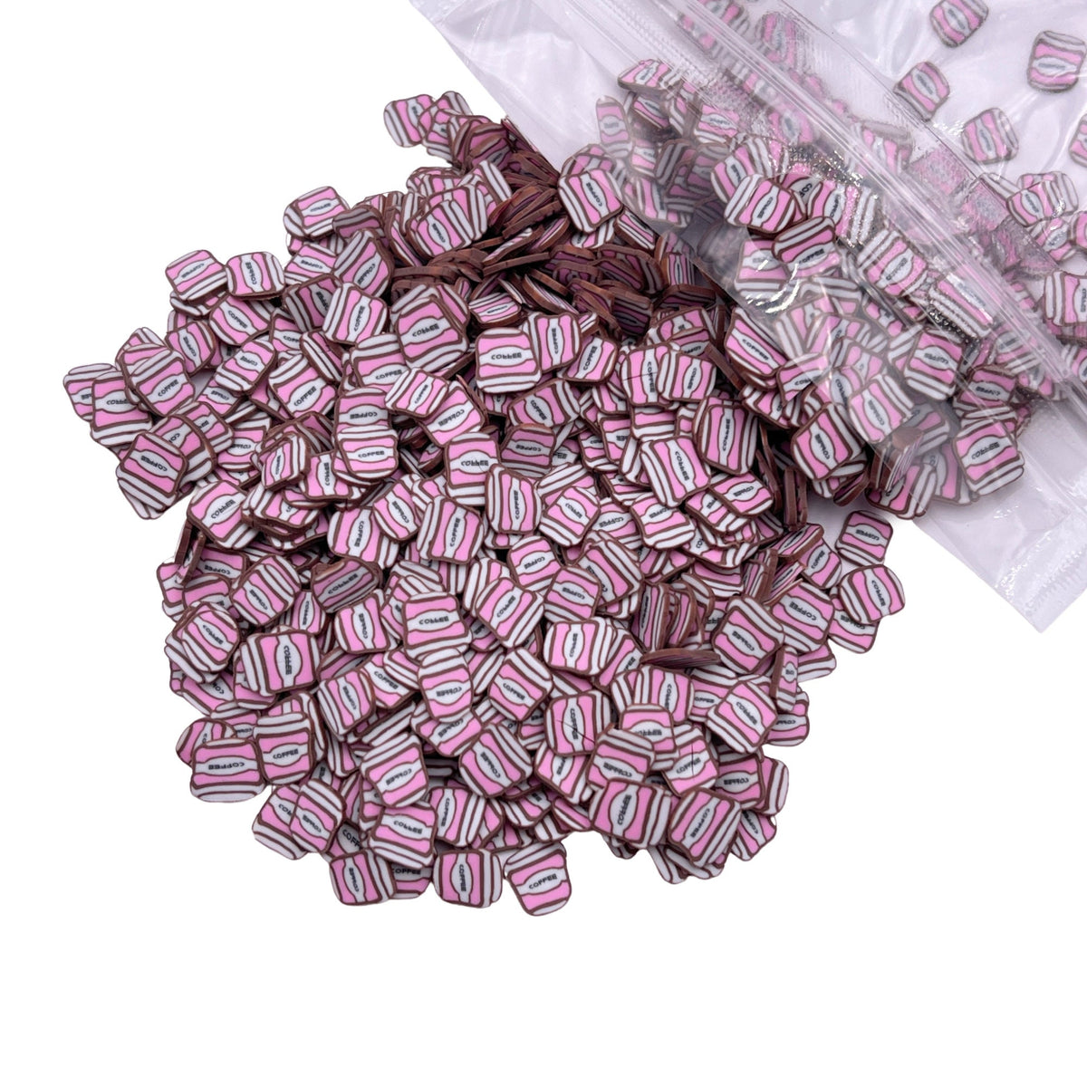 Pink Latte Polymer Clay Slices – Craftyrific
