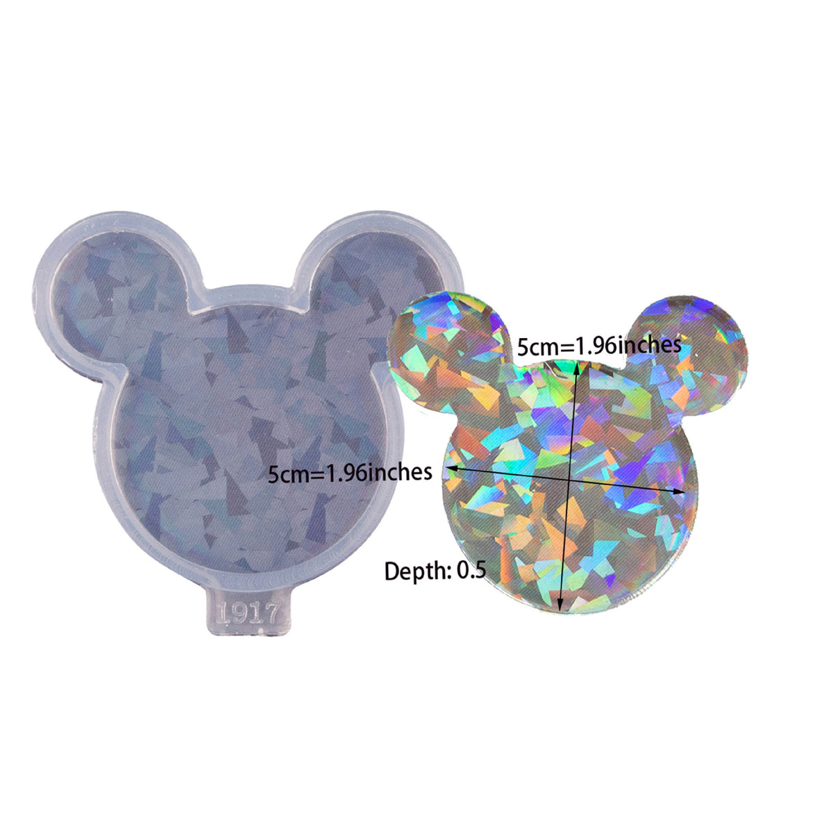 Mouse holographic mold – Craftyrific