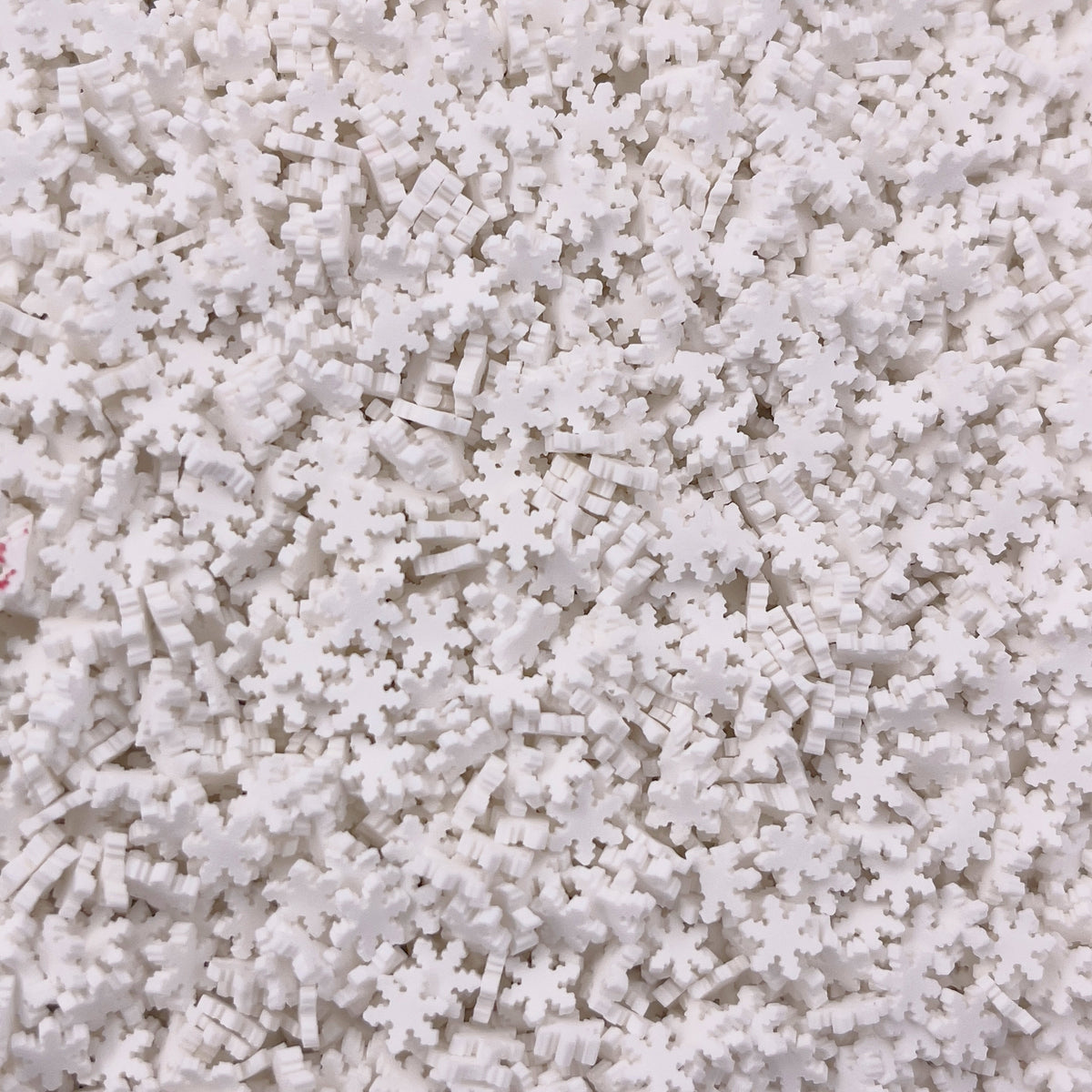 White Snowflake Polymer Clay Sprinkle Mix – Craftyrific